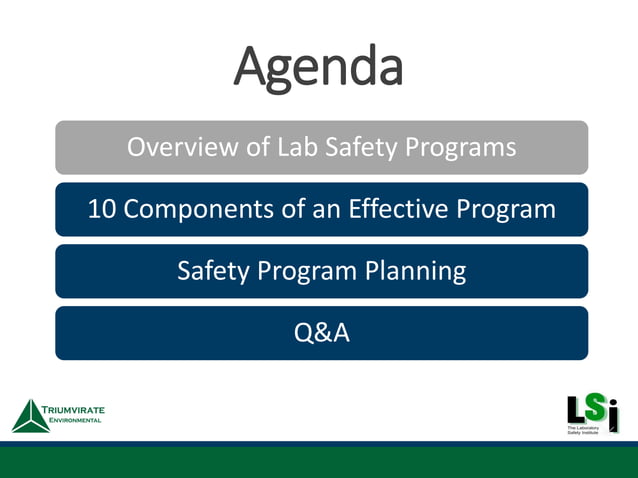 10 Components of a Highly Effective Lab Safety Program | PPT
