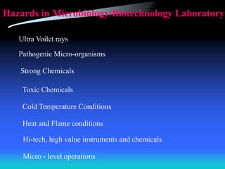 lab safety Lecture --- Three biosafety levels. | PDF