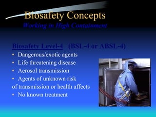 lab safety Lecture --- Three biosafety levels. | PDF