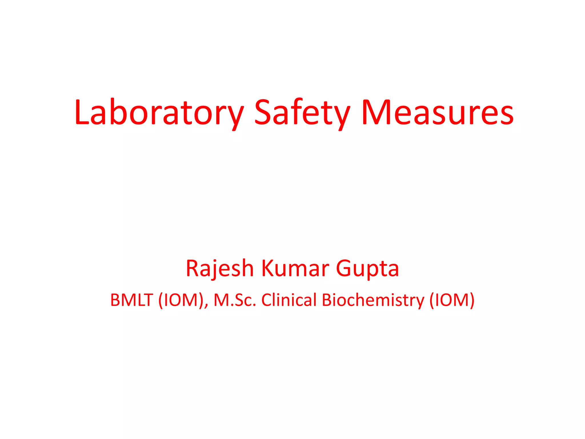 Lab safety measures | PPT