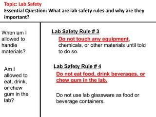 Lab safety presentation | PPTX