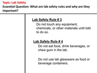 Lab safety presentation | PPTX