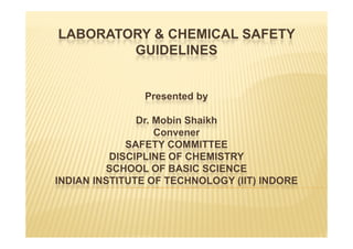 Laboratory Chemical Safety Guidelinespresentation Pdf