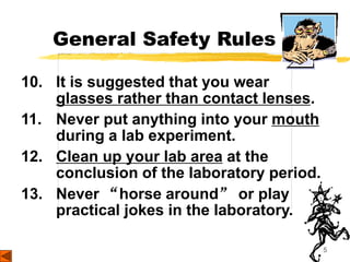 Lab safety presentation ppt | PPT