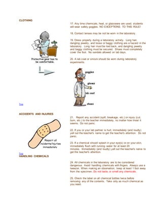 Lab safety rules | PDF
