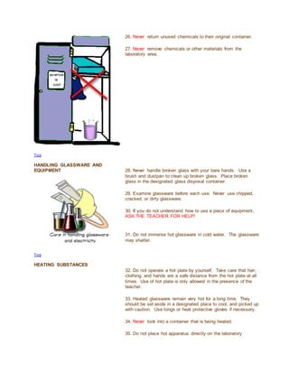 Lab safety rules | DOCX