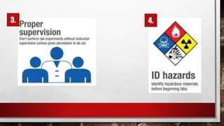 Lab safety rules, safety symbols and tools | PPTX