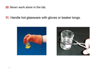 Chemistry Lab Safety Rules | PDF