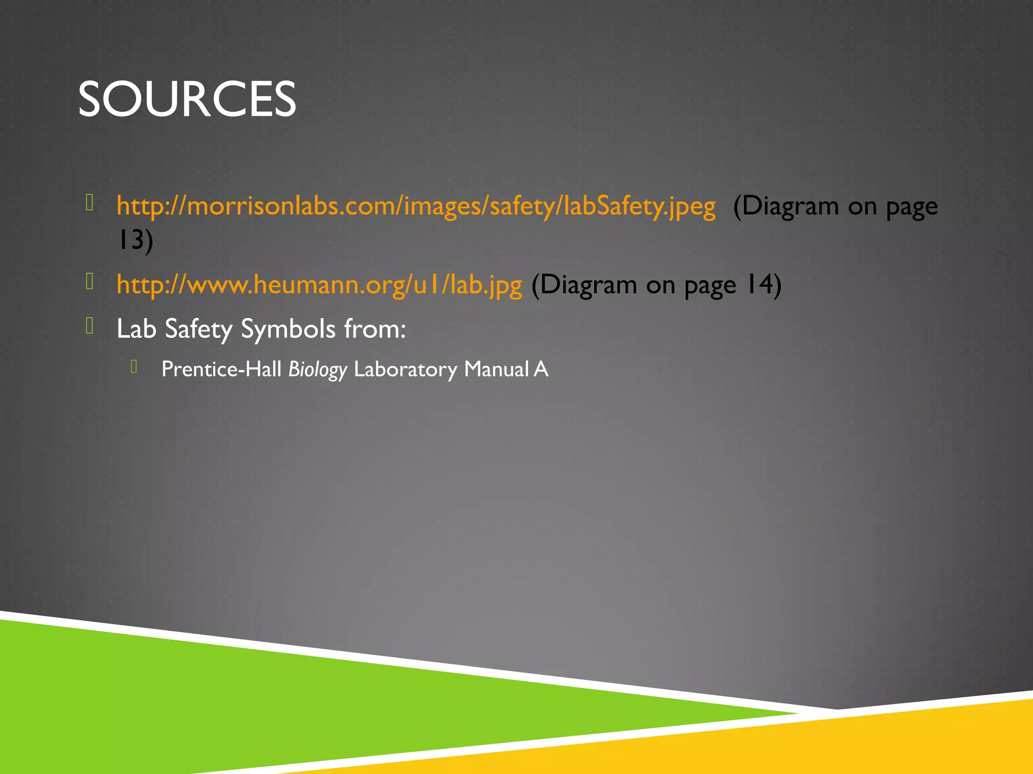 Lab safety rules and symbols Summary | PPT