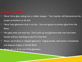 Lab safety rules and symbols Summary | PPT