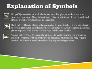 Lab safety rules and symbols Summary | PPT
