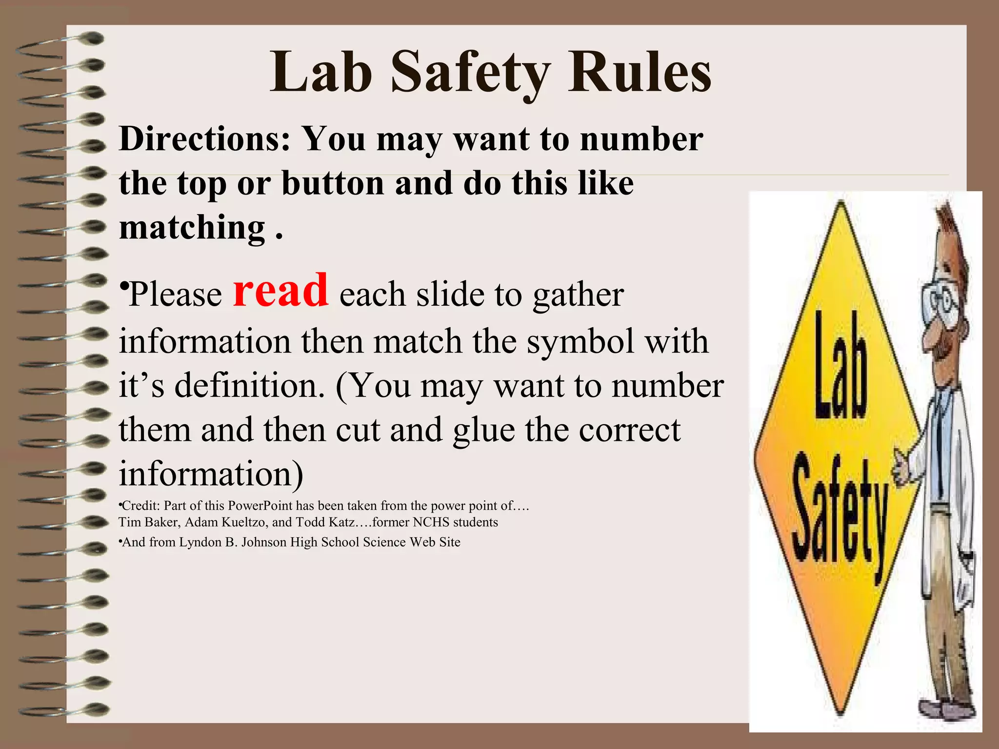 Lab Safety Symbols Pictures