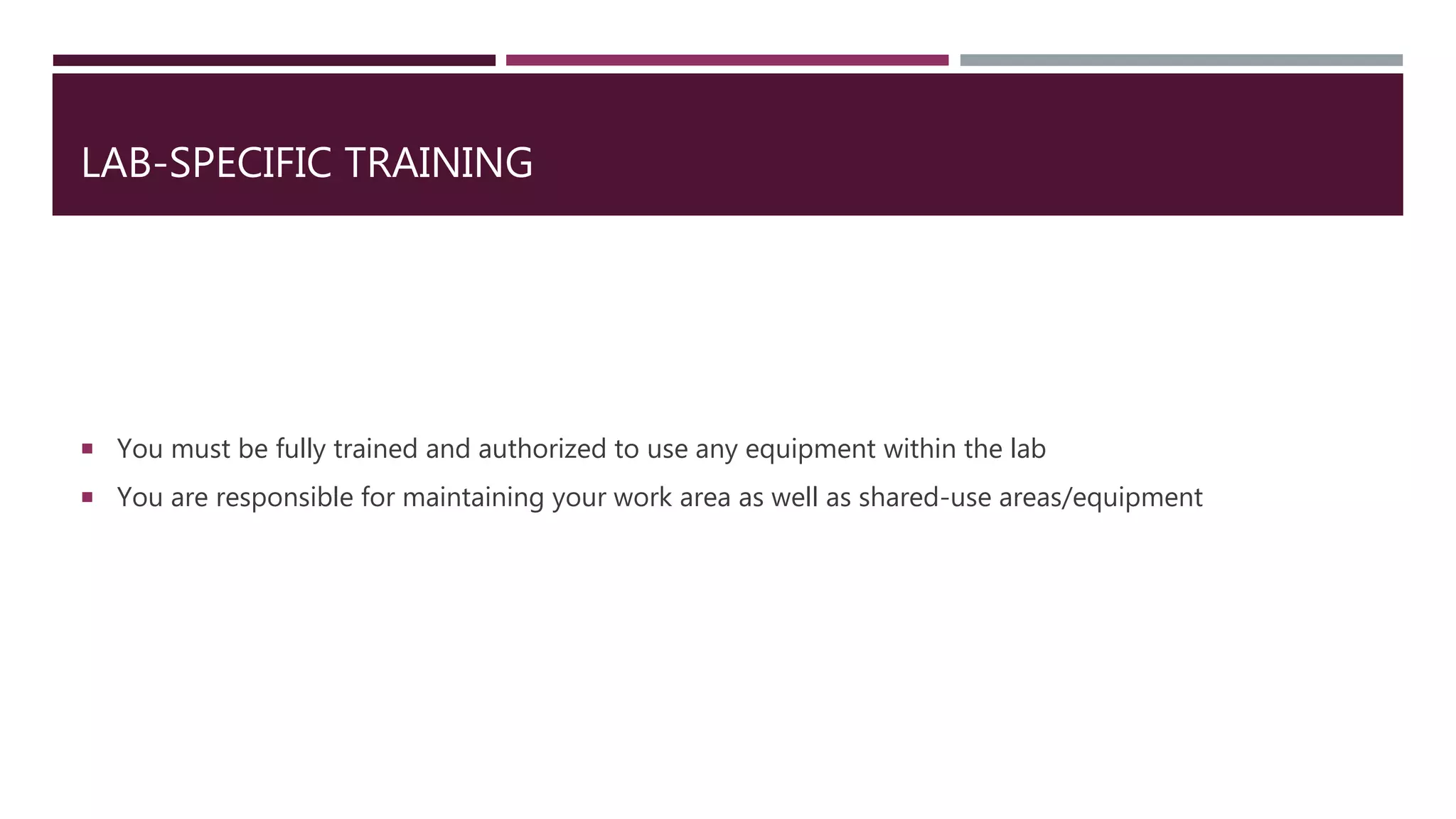 Lab safety training | PPT