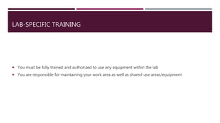 Lab safety training | PPT