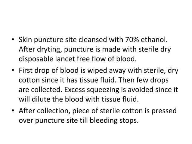 Lab sample collection techniques pathology | PPTX | Blood Disorders ...