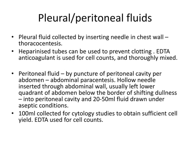 Lab sample collection techniques pathology | PPTX | Blood Disorders | Diseases and Conditions