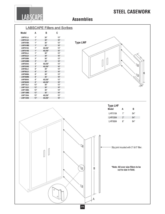 Labscape Steel Metal Laboratory Casework and Furniture-Bench Catalog Section | PDF