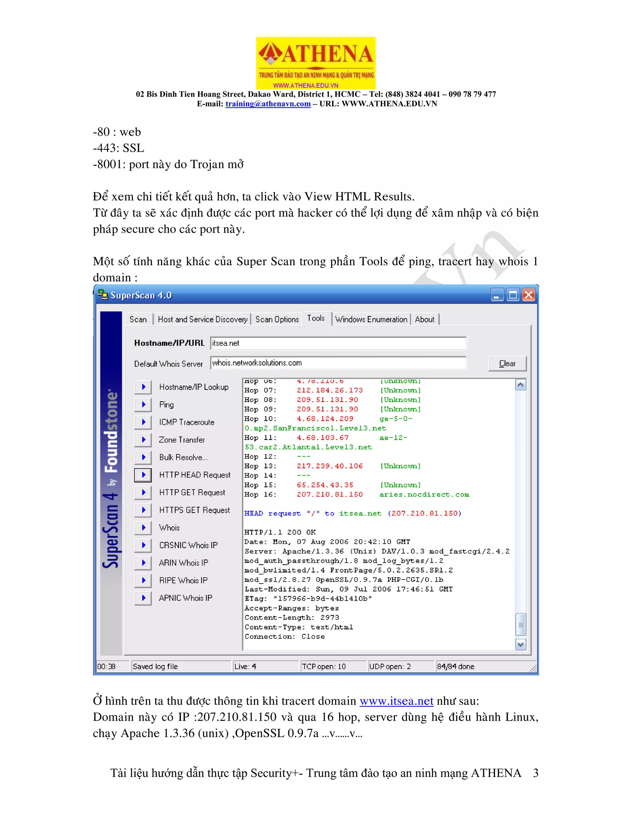 Lab security+ Bài 1:Scanning | PDF