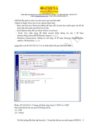 Lab security+ Bài 1:Scanning | PDF