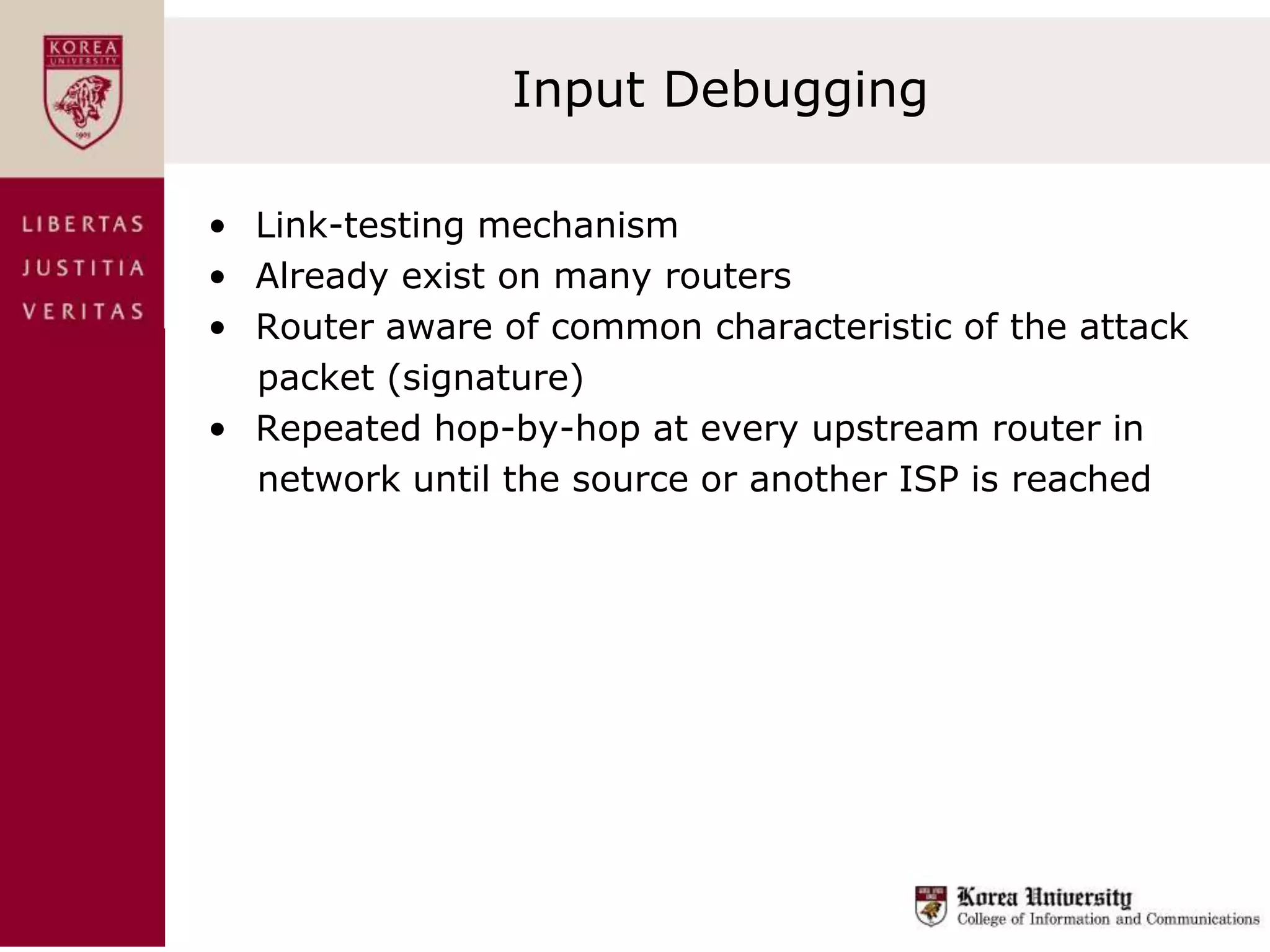 Overview of IP traceback mechanism | PPTX
