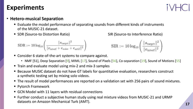 Music Gesture for Visual Sound Separation | PPT