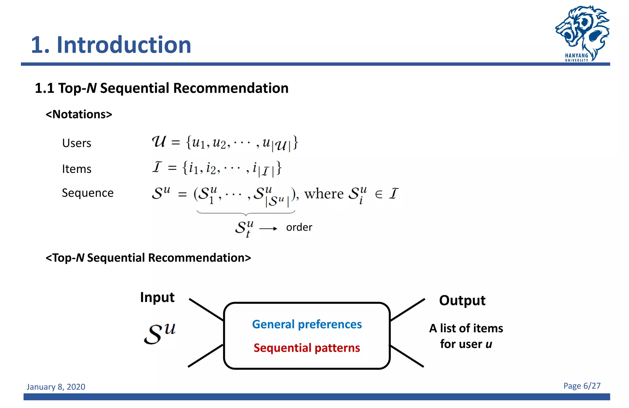 [Paper Review] Personalized Top-N Sequential Recommendation via Convolutional Sequence Embedding ...