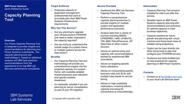 IBM Systems Lab Services - Power Offerings | PDF