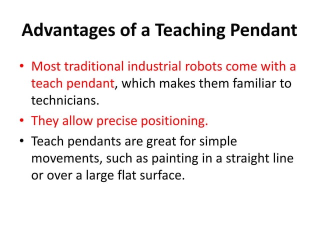 Lab session on Robot Control using teach pendant.pptx | Computing ...