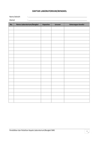 Labsheet manajemen-laboratorium-dan-bengkel-smkn-2-depok-perbaikan | PDF