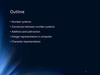 Assembly Language Introduction where number and characters are represented | PPT