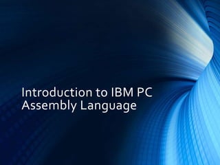 Introduction to Assembly Language & various basic things | PPTX ...