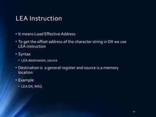 Introduction to Assembly Language & various basic things | PPTX