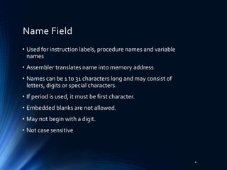 Introduction to Assembly Language & various basic things | PPTX ...