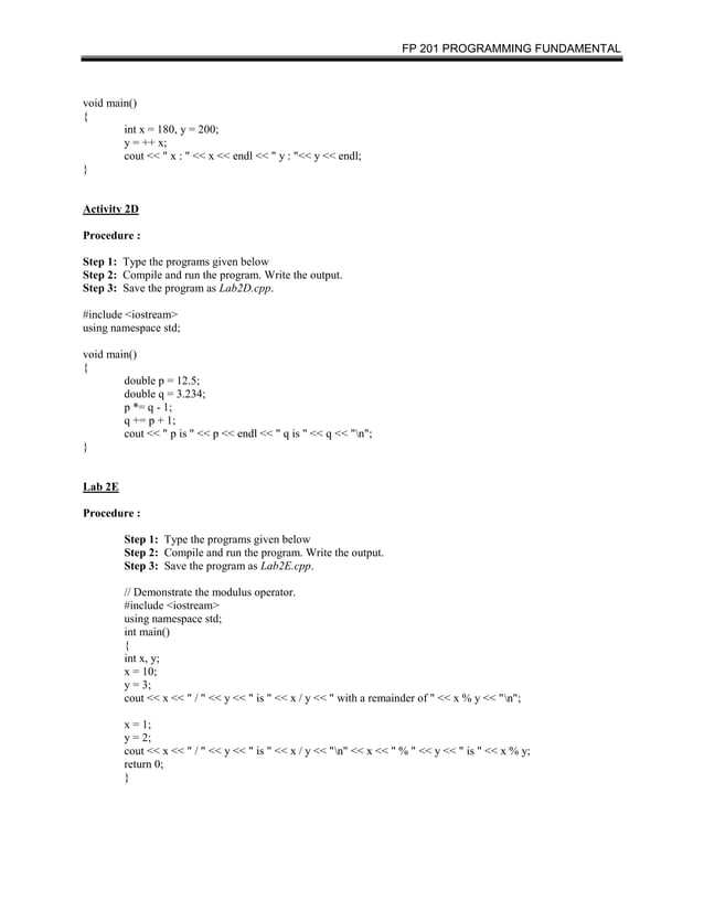 Labsheet2 stud | PDF