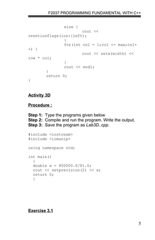 Labsheet_3 | DOC | Programming Languages | Computing