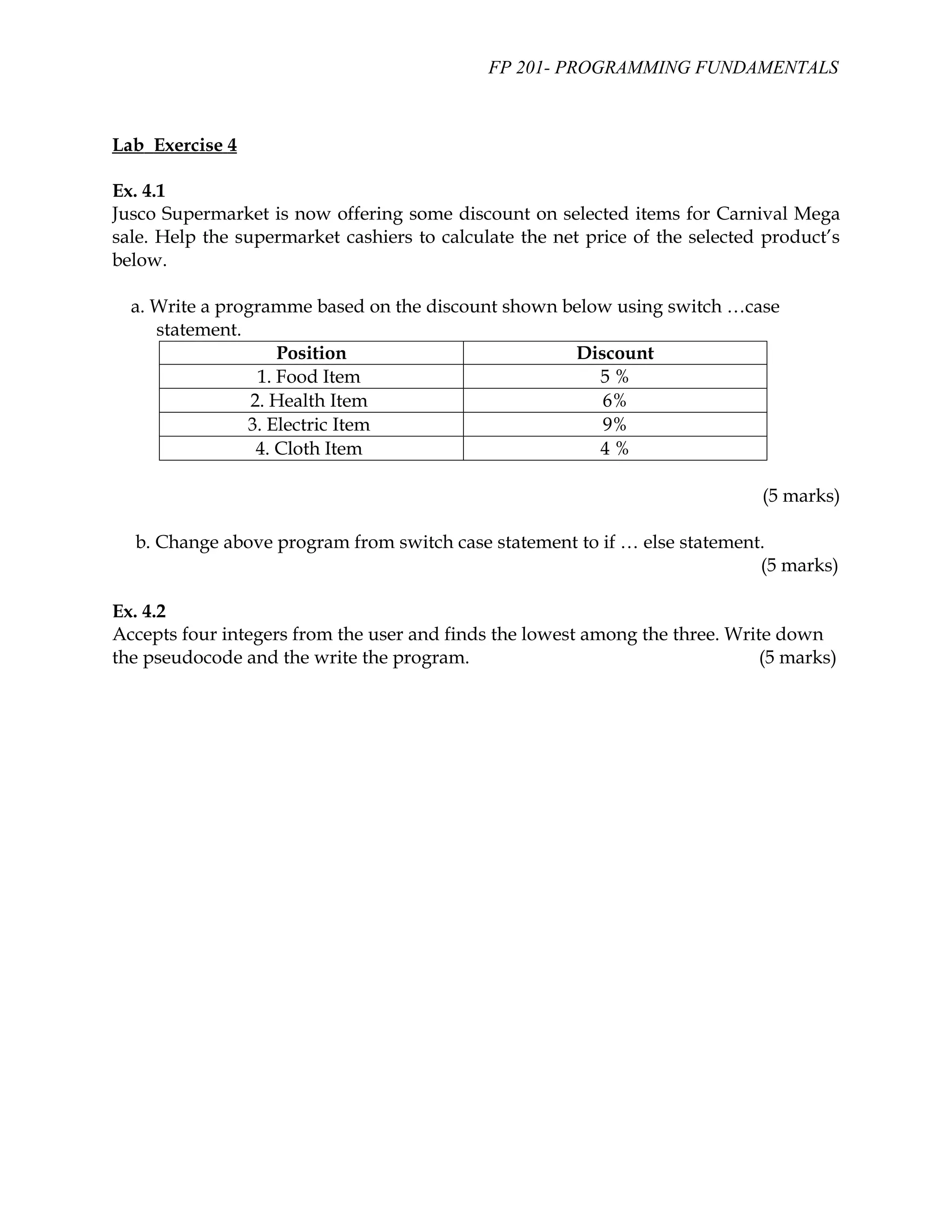 Labsheet 4 | PDF