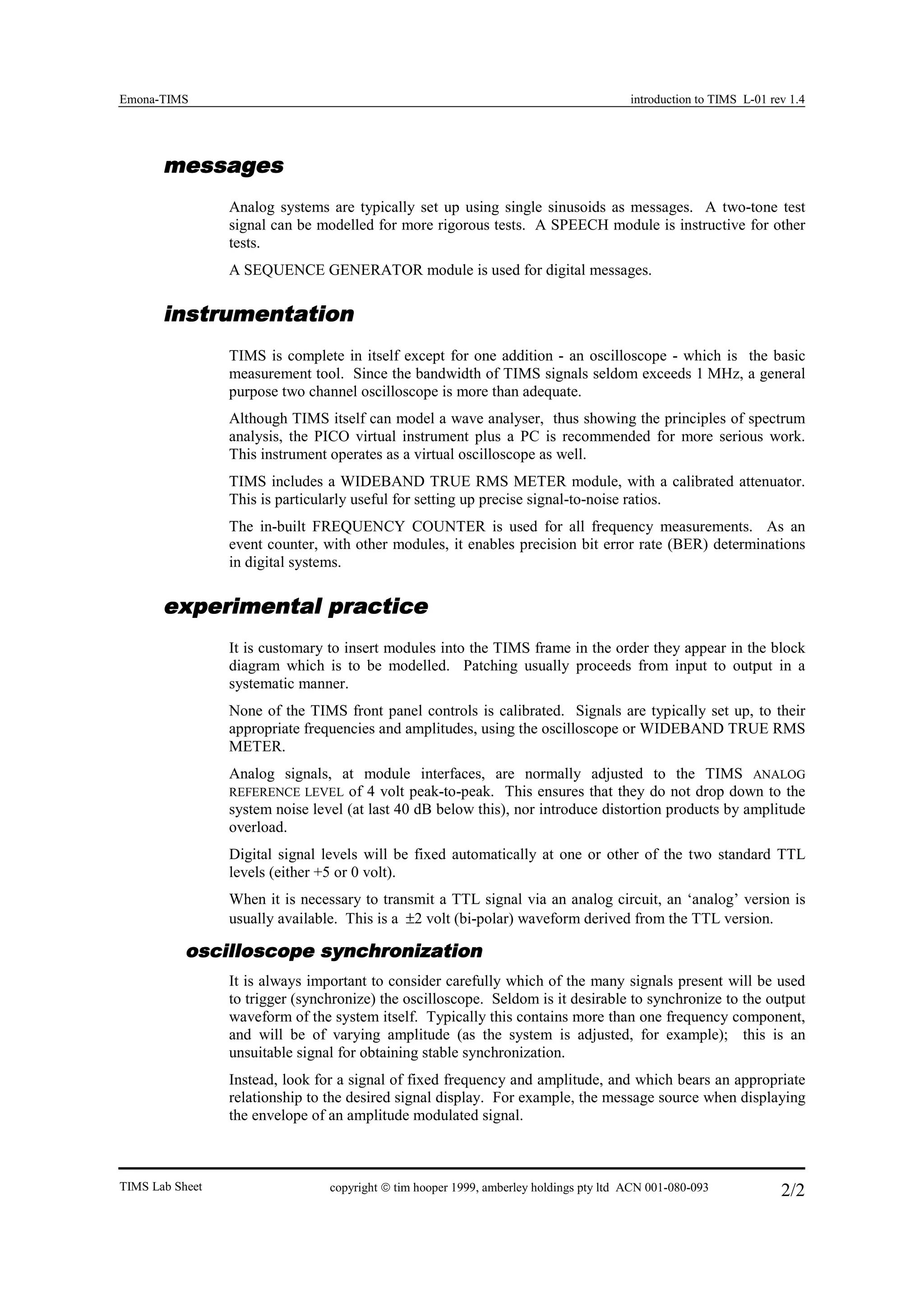 Lab sheet experiments | PDF