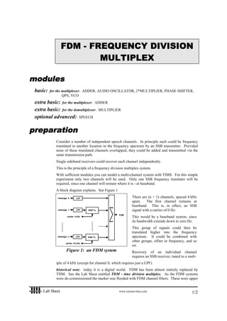 Lab sheet experiments | PDF