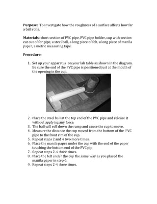 Force & motion (Lab sheets) | DOCX