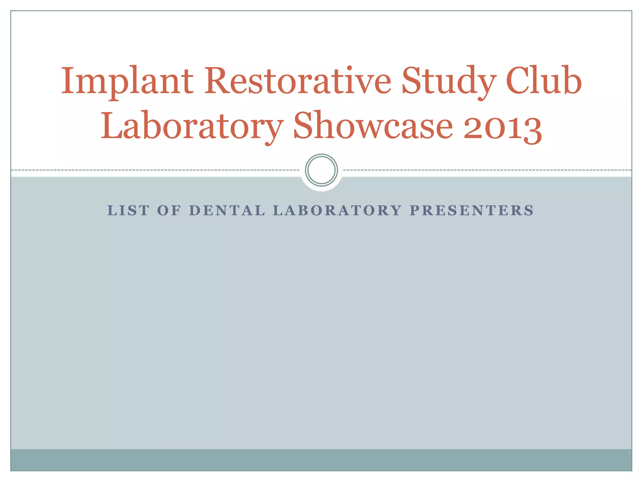 Lab showcase for slideshare | PPTX