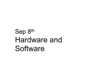 Lab slides - hardware and software | PPT
