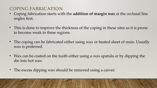 laboratory steps in fixed partial denture | PPTX