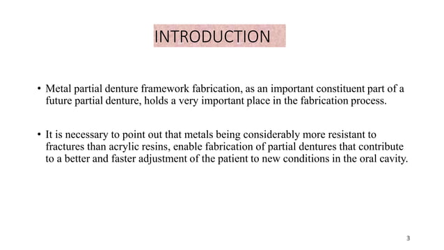 Lab steps in rpd | PPTX | Oral care | Personal Care