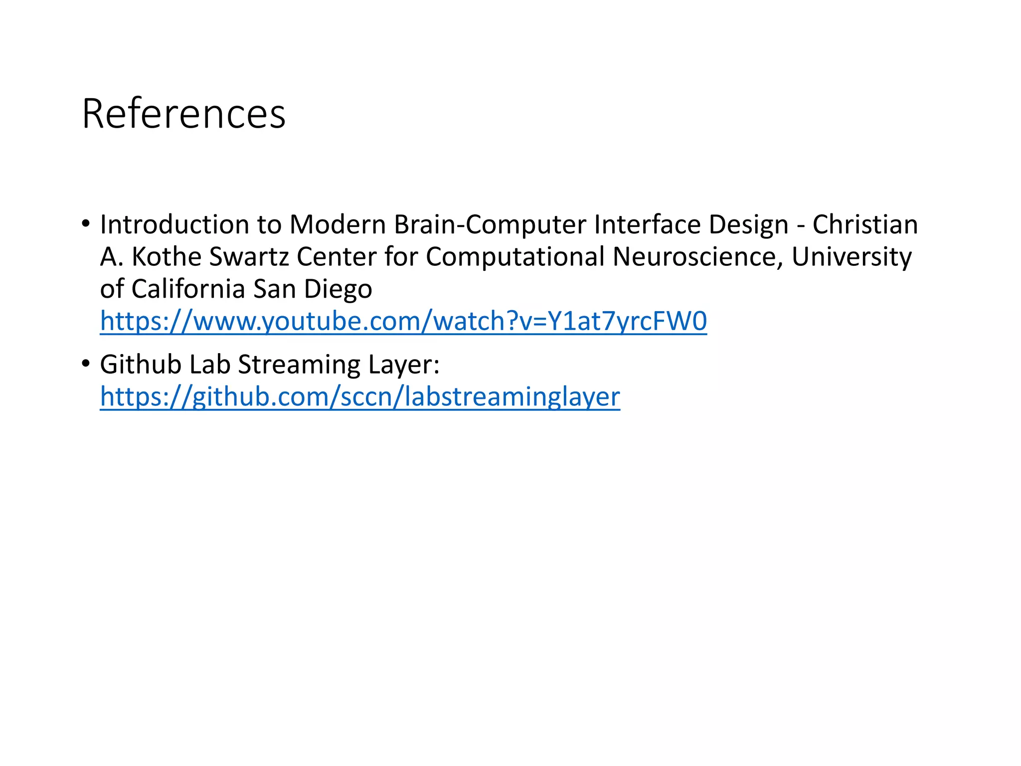 Lab streaming layer | PPT