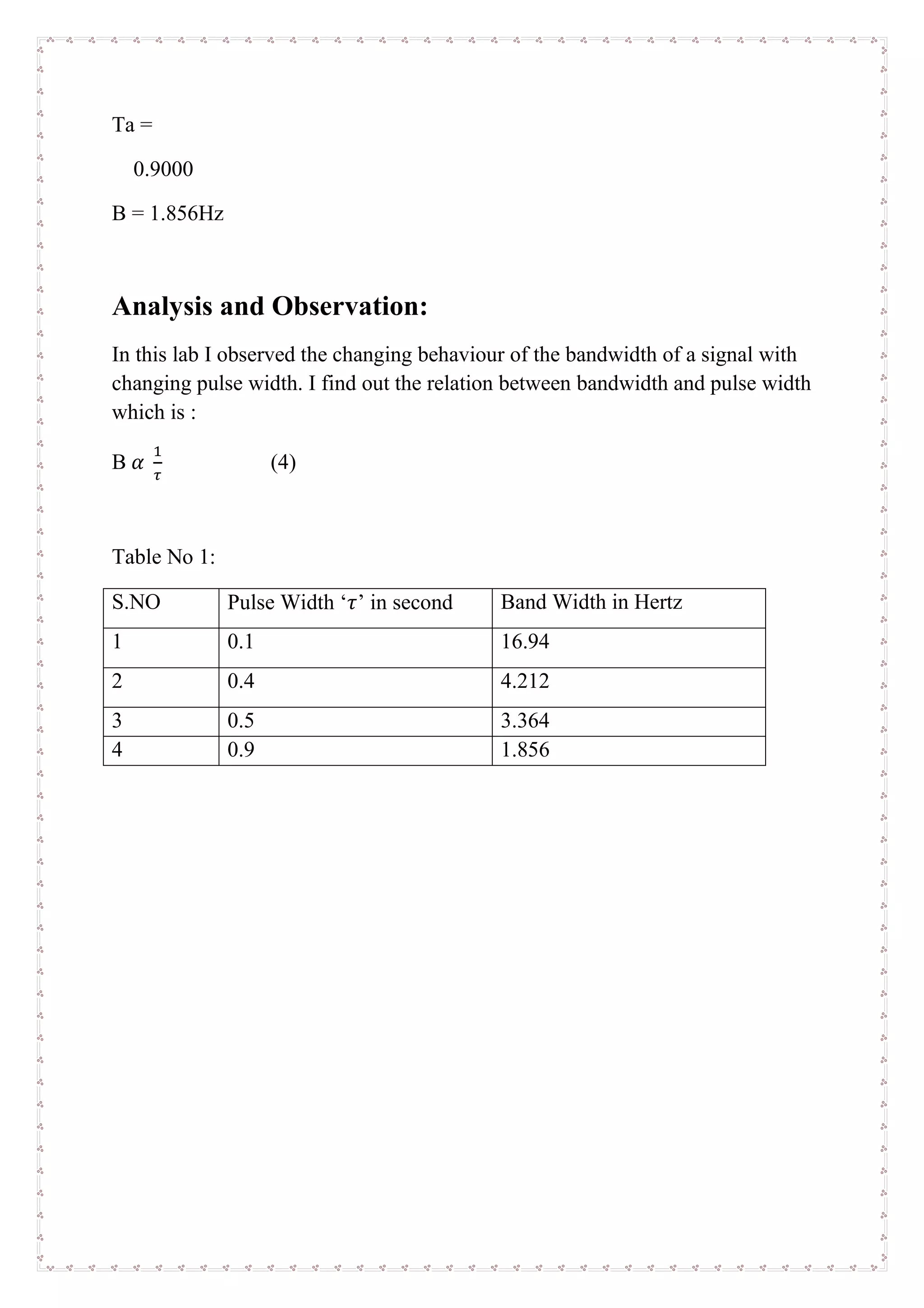 Parseval's Theorem | PDF