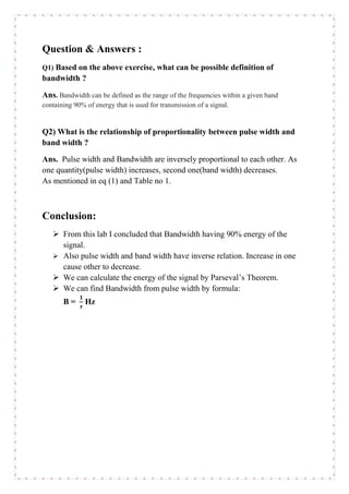 Parseval's Theorem | PDF