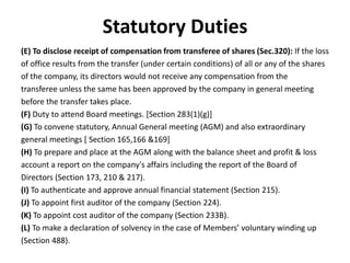 BOARD OF DIRECTOR | PPTX