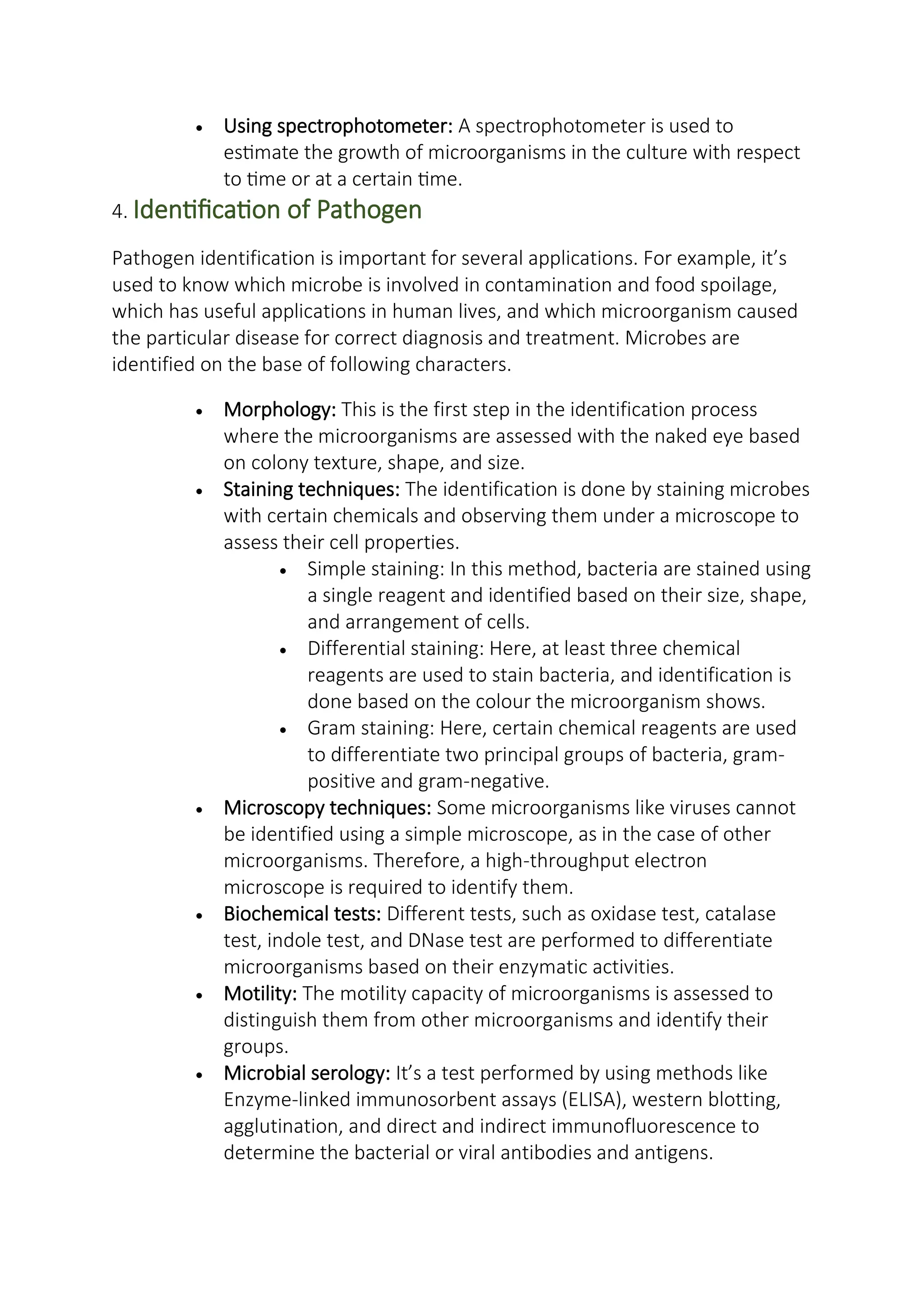 lab techniques in microbiology to study the microbes | PDF
