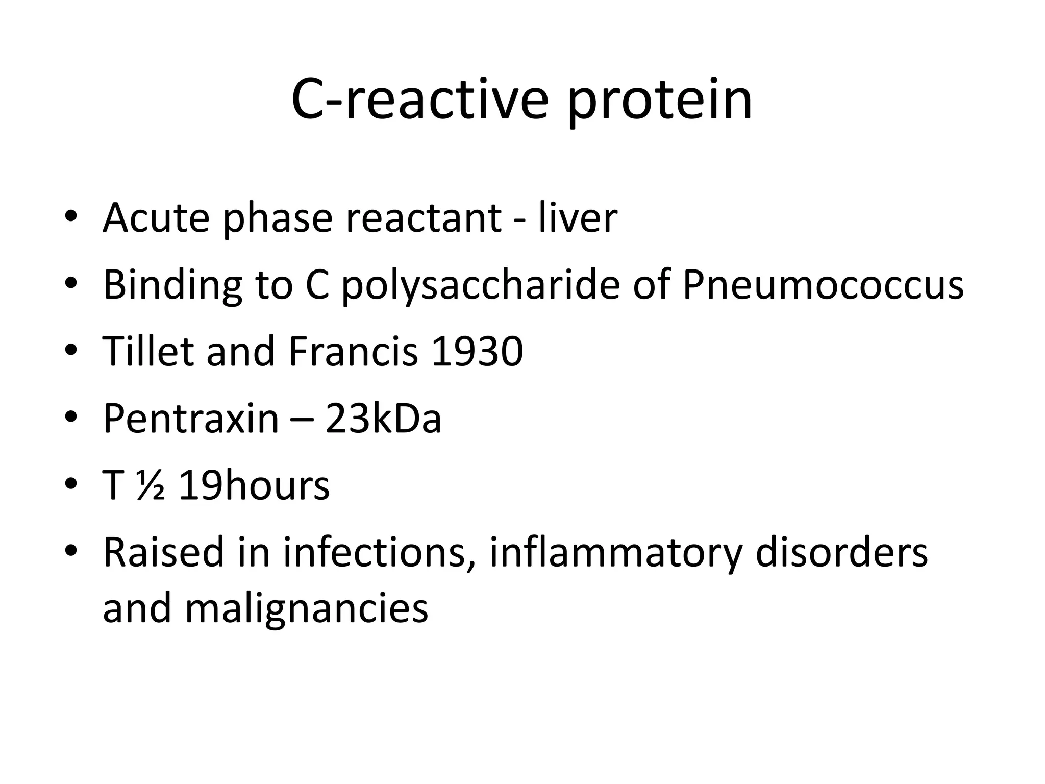 Interpretation of lab tests - CRP, TUMOR MARKERS, SERUM FERRITIN | PPTX