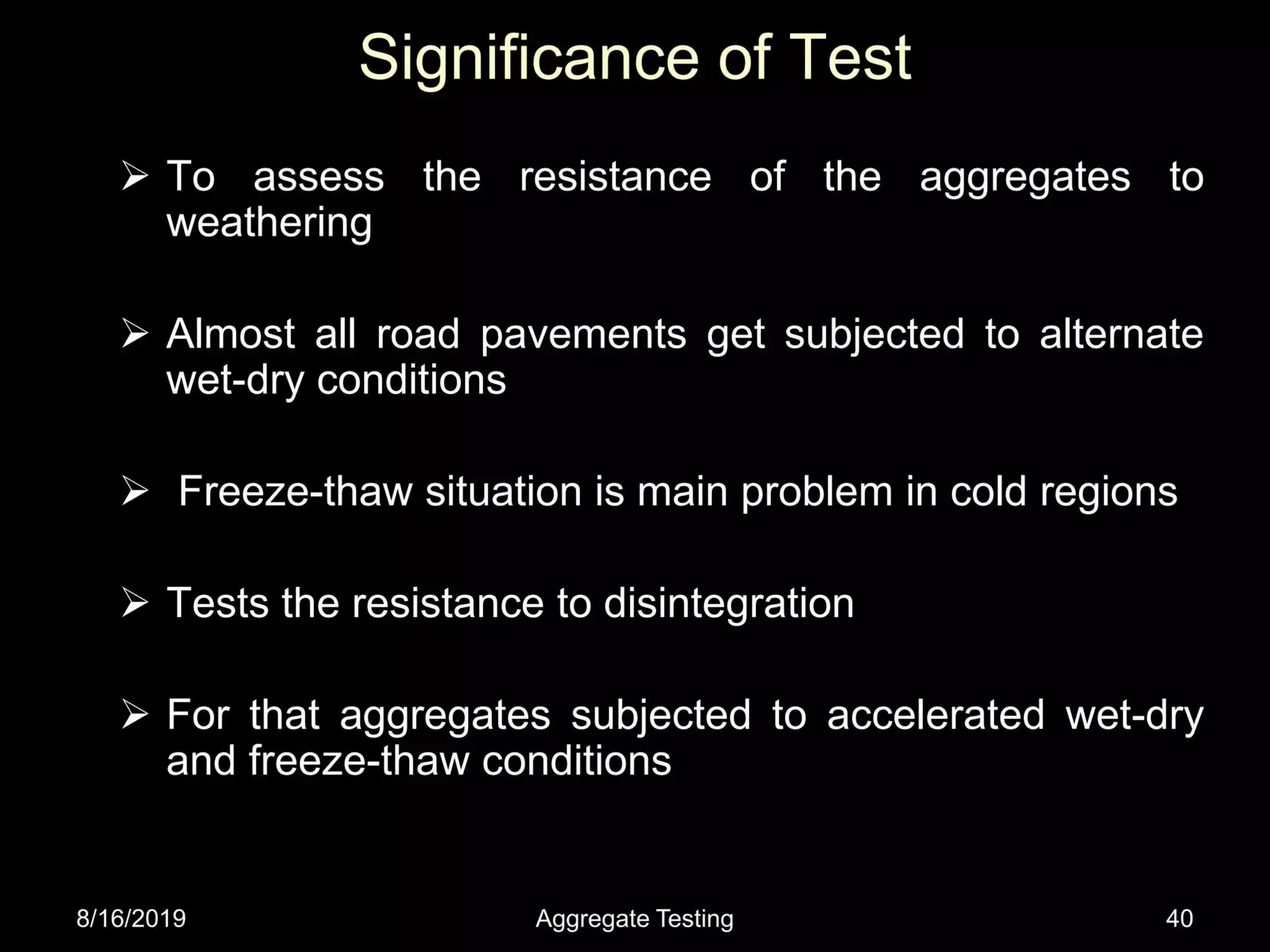 Lab test of road aggregates for road construction | PPTX
